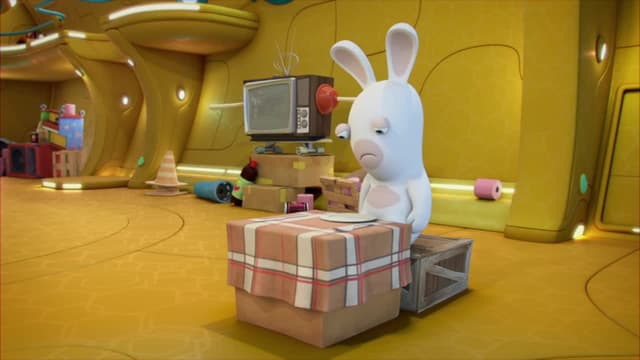 Watch Rabbids Invasion (Doblado) S04:E25 - The Castaway Rabbid-Part 1 ...
