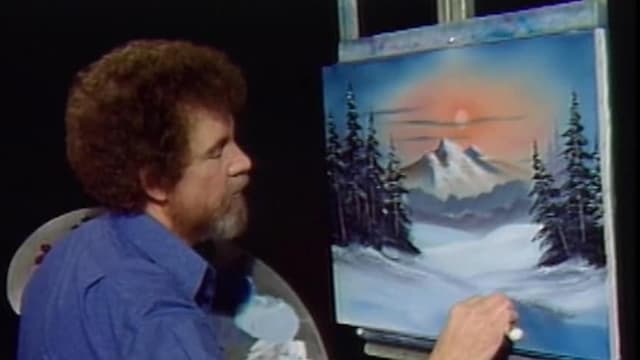 Watch The Joy of Painting With Bob Ross S09:E01 - Winter Evergreens ...