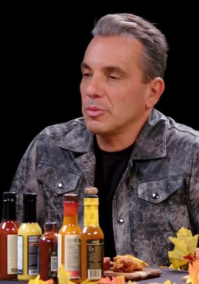Watch Hot Ones S22:E10 - Sebastian Maniscalco Is Thankful While Eating ...