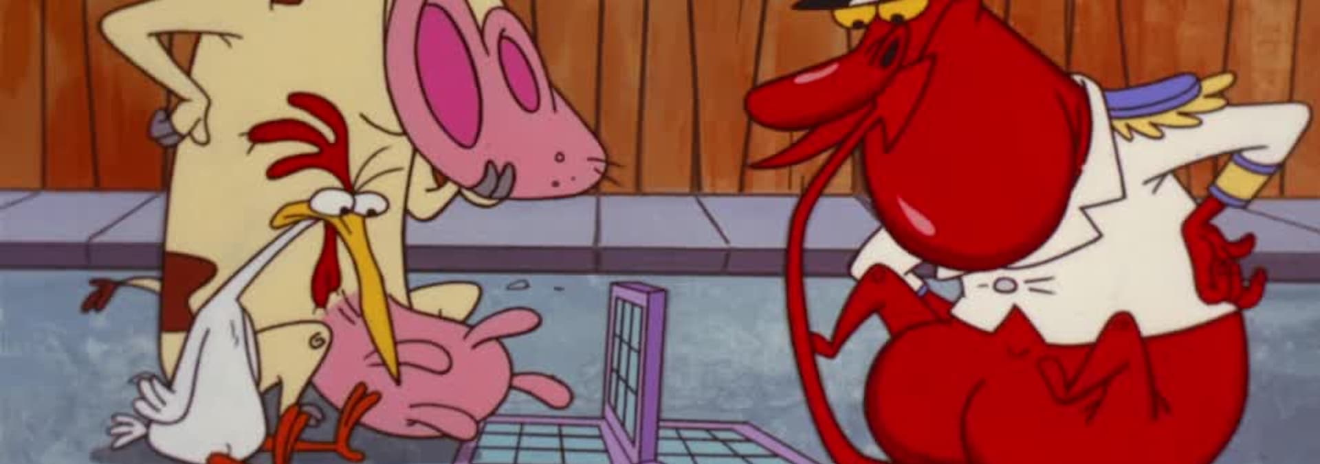 Watch Cow and Chicken S02:E09 - The Karate Chick/Yard Sale/I.R. Ice ...