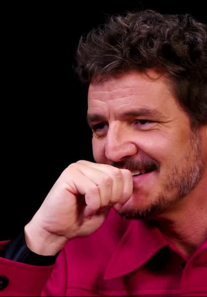 Watch Hot Ones S20:E07 - Pedro Pascal Cries From His Head While Eating ...
