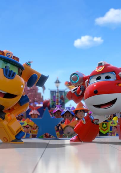 Watch Super Wings (Doblado) S04:E09 - Guerreros de papel guiñol ...