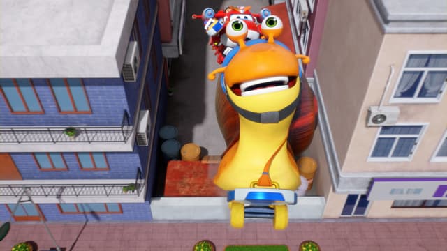 Watch Super Wings S07 E19 Fastest Snail In The World Down The Ant