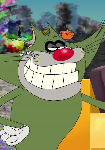 Watch Oggy and the Cockroaches S04:E05 - Airship House / The Cube / Fly ...