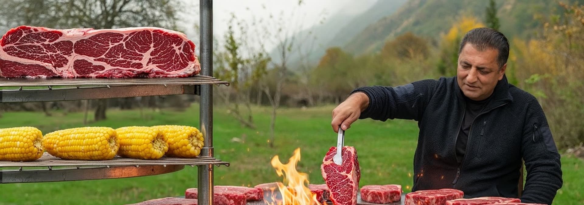Watch Wilderness Cooking S02:E05 - Wagyu Experiment - Free TV Shows | Tubi