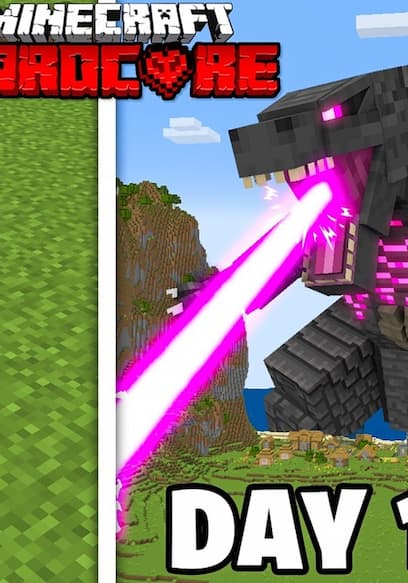 Watch Minecraft with EYstreem S05:E04 - I Survived 100 Days as Godzilla ...